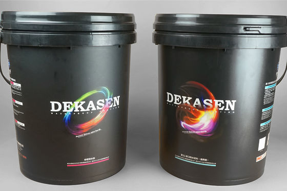 Stackable Black White 5 Gallon Plastic Bucket 20 Litre For Lubricant