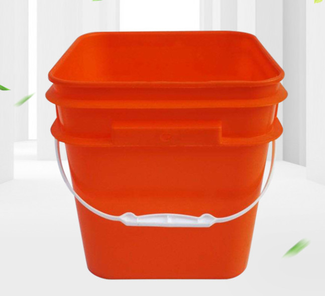 Chemical Resistant Square Plastic Pail Thermal Transfer Printing Option