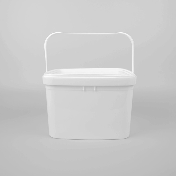 SGS Approval 3L Square Food Buckets Bucket Plastic Paint Pail