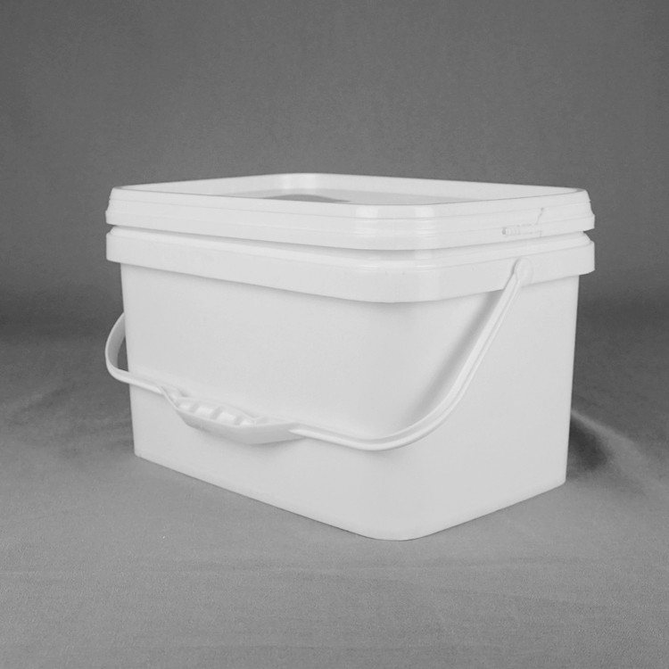 ISO9001 10L Square Plastic Bucket Square Plastic Pails For Wedding Cakes