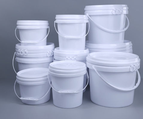 Rounded Molded Plastic Bucket with Seal Lid Various Capacity and ...