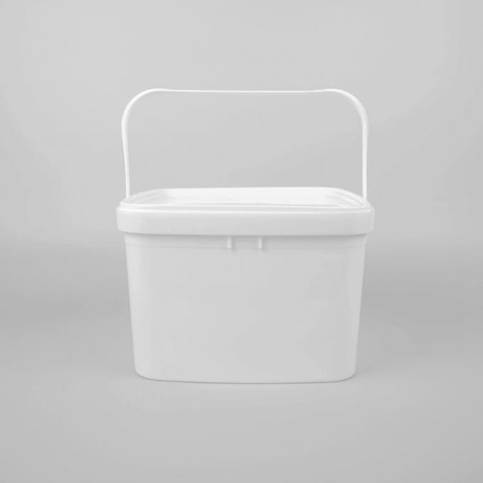 Food Grade 3KG Square Biscuit Bucket With Handle And Lid